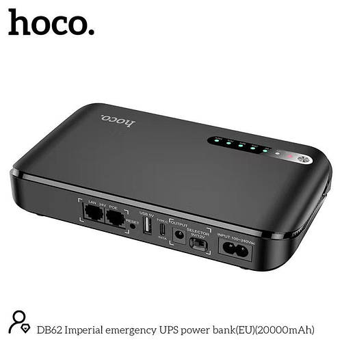 УМБ - UPS Hoco DB62 Imperial emergency UPS 5-12V/18W power bank ...