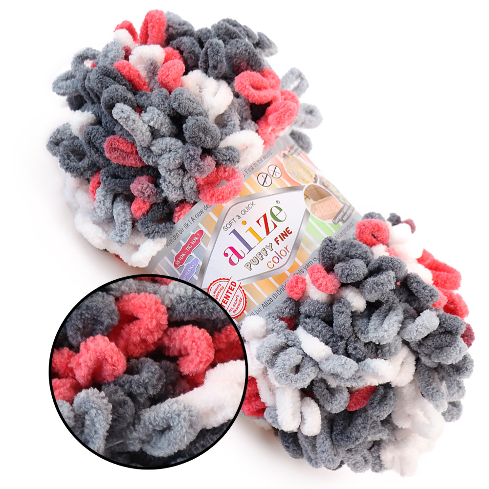 Alize Puffy Fine Color, №6518 - купить интернет-магазин товаров для ...