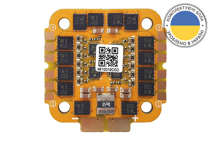 Регулятор 4-в-1 для квадрокоптера 3-6s 4x55A BlueJay мощный контроллер ...