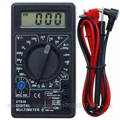 Мультиметр цифровой тестер Multimeter DT-838 (ID#2423051079), цена: 234 ...