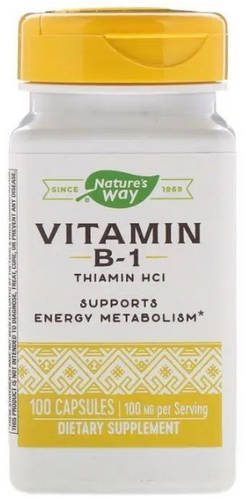 Тіамін Вітамін В1 Nature's Way Vitamin B1 100 мг 100 капсул (ID ...