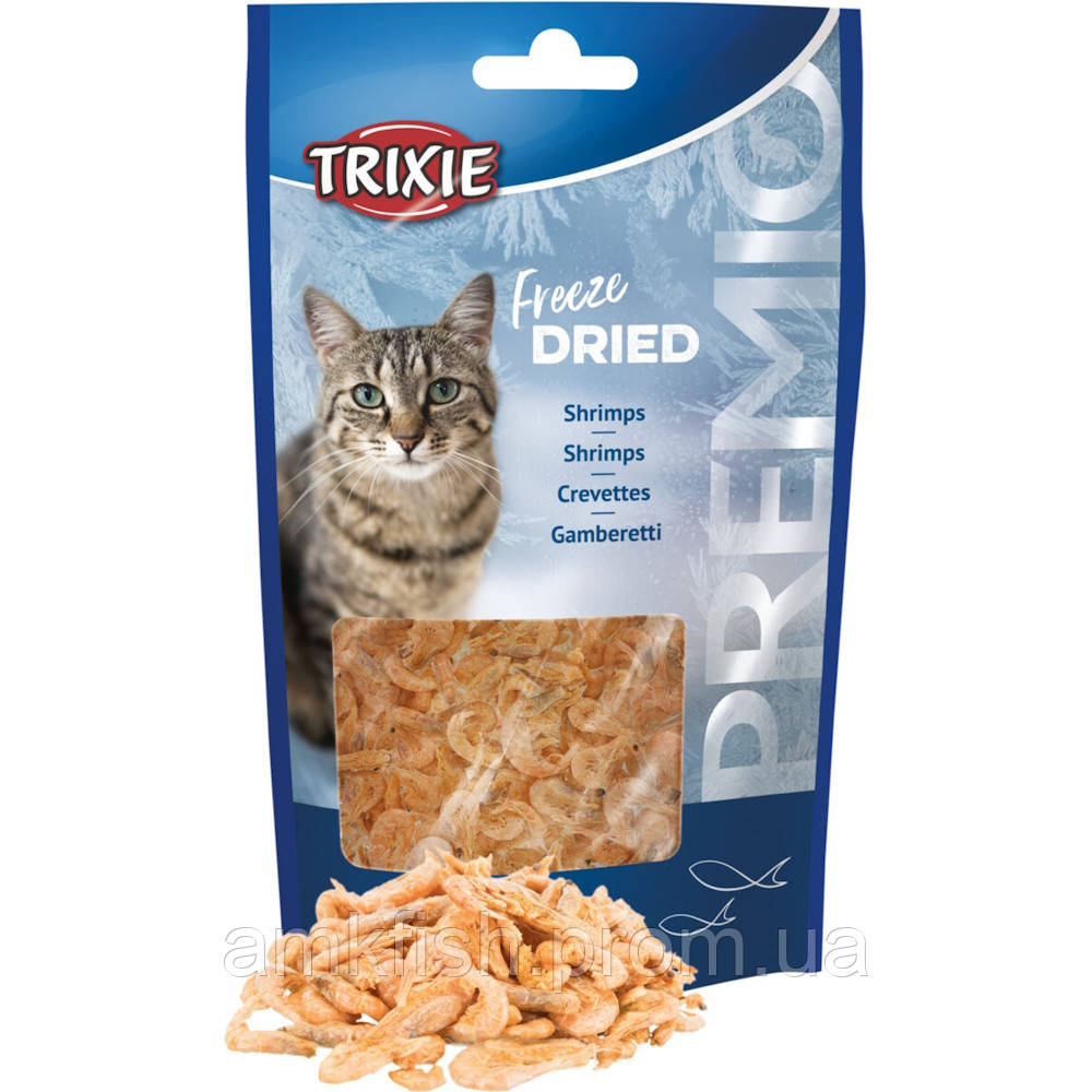 Ласощі для котів Trixie PREMIO Freeze Dried сублімовані креветки 25г ...