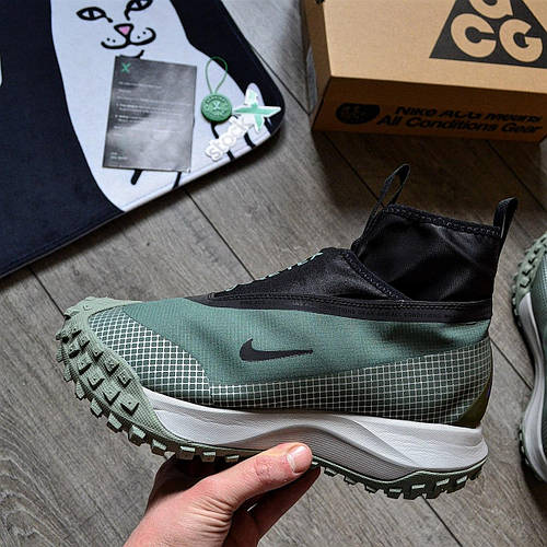 Мужские кроссовки Nike ACG Mountain Fly 2 Gore Tex Green Black Зеленые ...