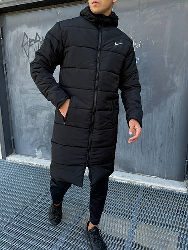 Мужские куртки Nike Длинная парка nike Зимняя парки найк спортивный ...