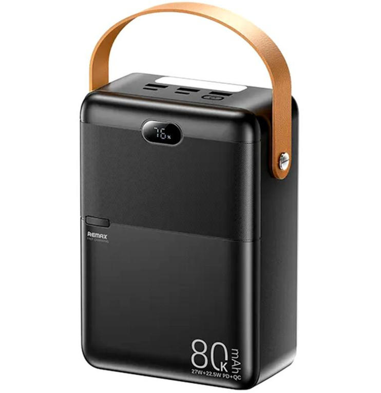 Повербанк Power bank Remax RPP-118 80000 mAh з ліхтариком + 3USB/Type-C ...
