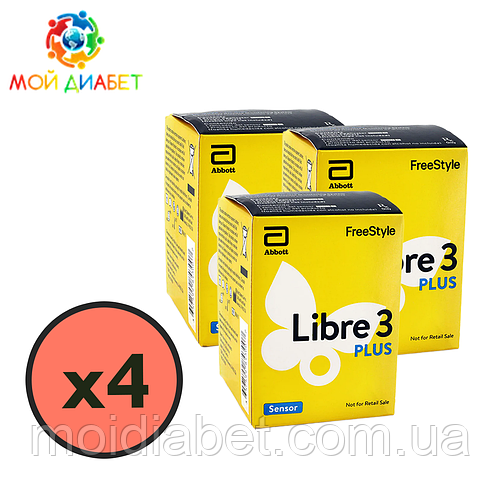 Сенсор FreeStyle Libre 3 Plus (Фристайл Либре 3 Плюс) 4 уп. (ID ...