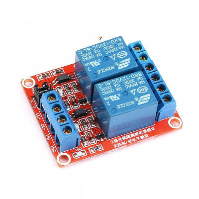 2-Channel 12V Relay Module High/Low Level Trigger Одноканальний ...