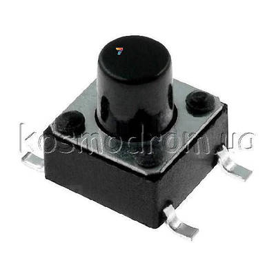 TACTM-67N-F Switch TACT, розмір 6х6 мм, SMD, SPST-NO висота 7 мм 1.6N ...