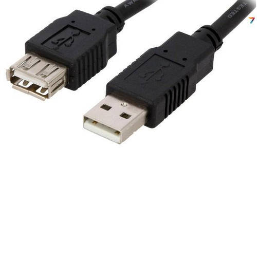CAB-USB2AAF/5-BK Кабель, USB 2.0, гнездо USB A,вилка USB A, 5м, черный ...