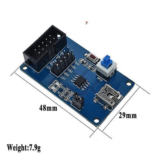 Attiny13 AVR Development Board 1.8-5.5 В, Частота: до 20 МГц, Пам'ять: 1 КБ Flash, 64 байта SRAM ...