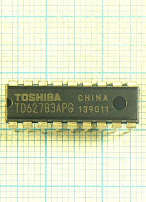 Транзистор Драрлингтона 8-каналів 50В 500мА Toshiba TD62083AP DIP18 ...