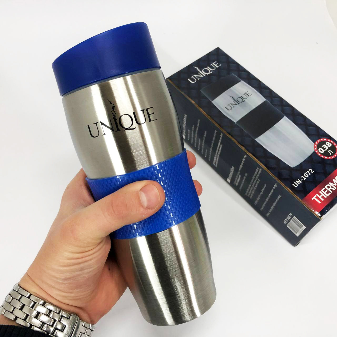 Термос з нержавіючої сталі UNIQUE UN-1072 0.38 л, Термос ZS-392 ...