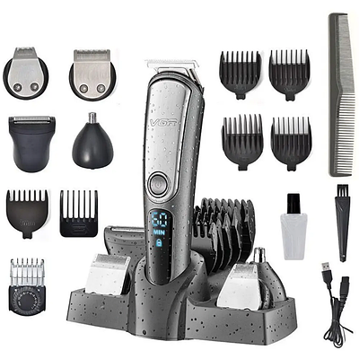 Машинка для стрижки волосся 5в1 VGR V-105, 5W / Акумуляторний триммер ...
