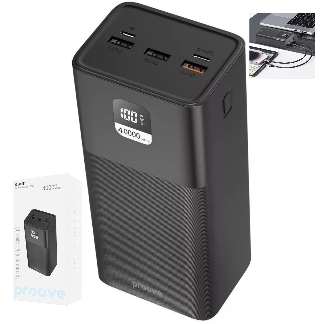 Повербанк 100W Proove Giant 40000mAh павер УМБ power bank потужний ...