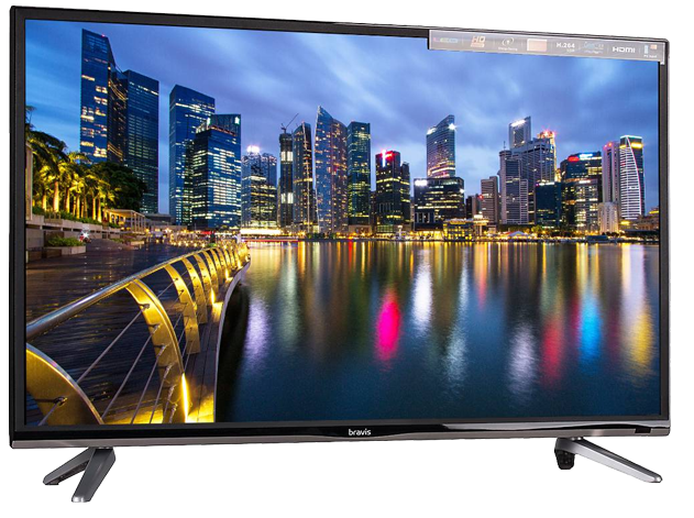 Телевізор Bravis 32" з пультом і Smart-TV/Full HD/DVB-T2/USB Android 15.0, ціна: 5228.84 ...
