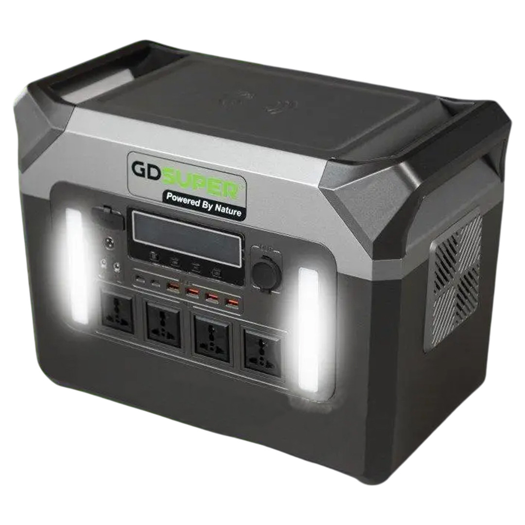 Портативна зарядна станція GD Super на 2000 Вт GD-HL-2000W-24V Зарядна ...