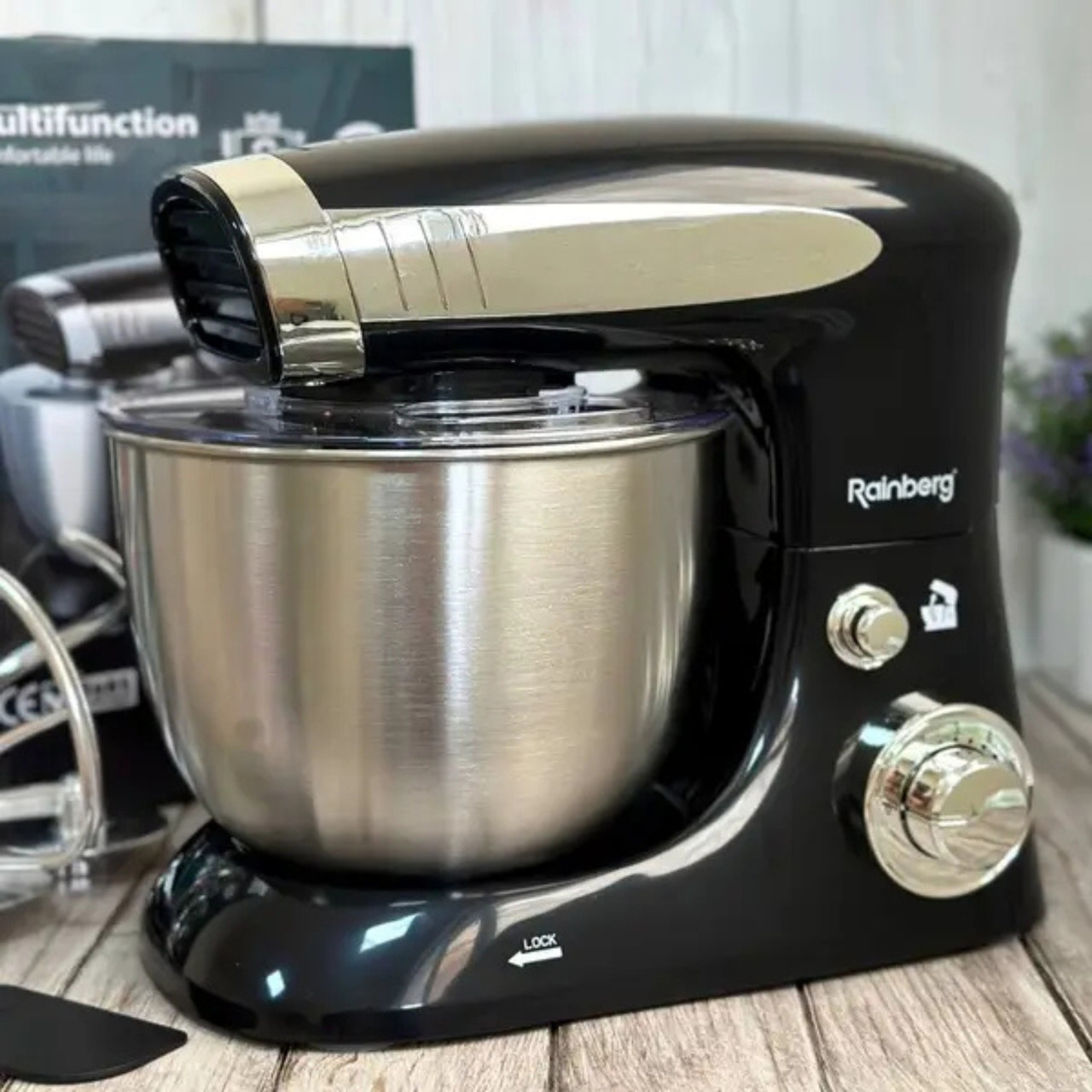 Планетарний Міксер Rainberg Чорний з Чашею на 5 Літрів 3200 Ват RB-8081: продаж, ціна у Одесі ...