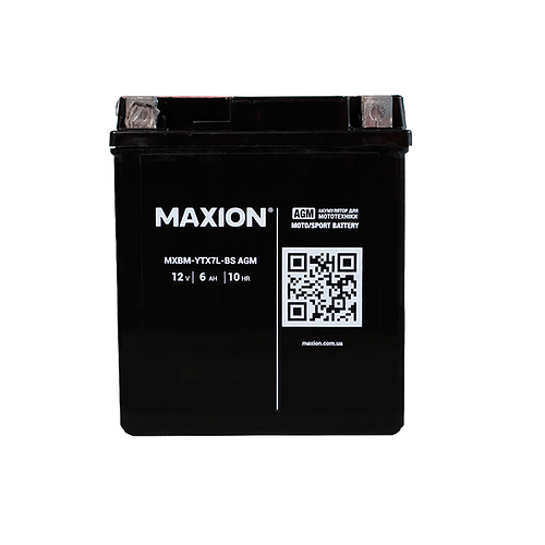 Мото акумулятор MAXION AGM MXBM-YT7-BS 12V 6.5Ah 150A L+ MXBM-YT7-BS (ID#2427024852), ціна: 887 ...