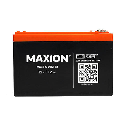 Акумулятор тяговий MAXION MXBT-6-DZM-12 (12V, 12Ah, +/-) (ID#2427025673 ...