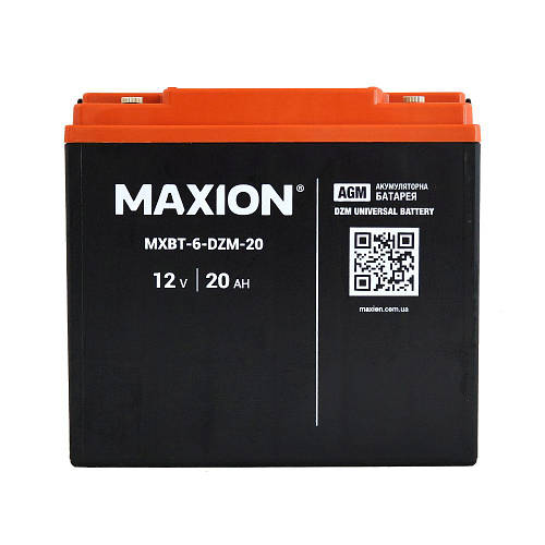 Акумулятор тяговий MAXION MXBT-6-DZM-20 (12V, 20Ah, -/+) (ID#2427025674 ...