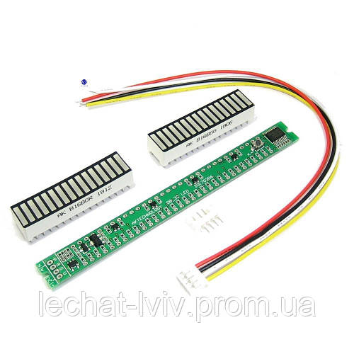 32 LED Level Indicator Светодиодный индикатор уровня, 7...12 В. (8 ...