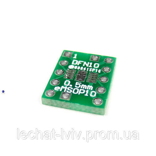 MAKET-PCB-DFN10xMSOP10-DIP10-COOLING Універсальна двостороння макетна ...