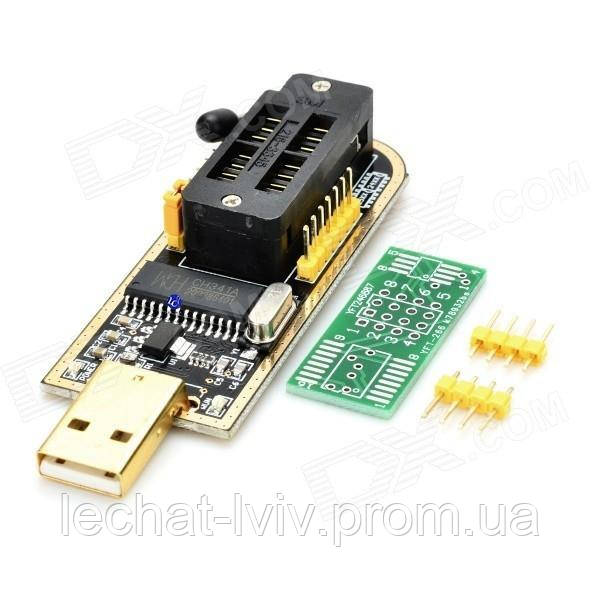 CH341A-MEMPROG USB програматор зібраний на мікросхемі USB bus convert chip CH341A для EEPROM і ...