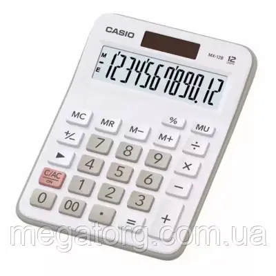 ORIGINAL! Калькулятор Casio MX-12B-WE-W-EC, белый (CALC-CAS-MX-12B-WE-W ...