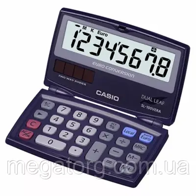 ORIGINAL! Калькулятор Casio SL-100VERA-WA-E, чорний (CALC-CAS-SL ...