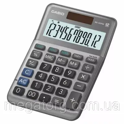 ORIGINAL! Калькулятор Casio MS-120FM-WA-EP, серый (CALC-CAS-MS-120FM-WA) - Качество! Гарантия ...