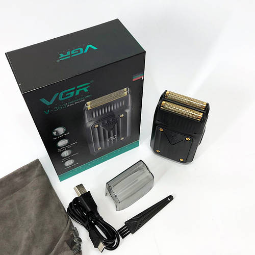 Бритва электрическая с насадками VGR V-363, Профессиональная бритва, Портативная бритва EM-791 ...