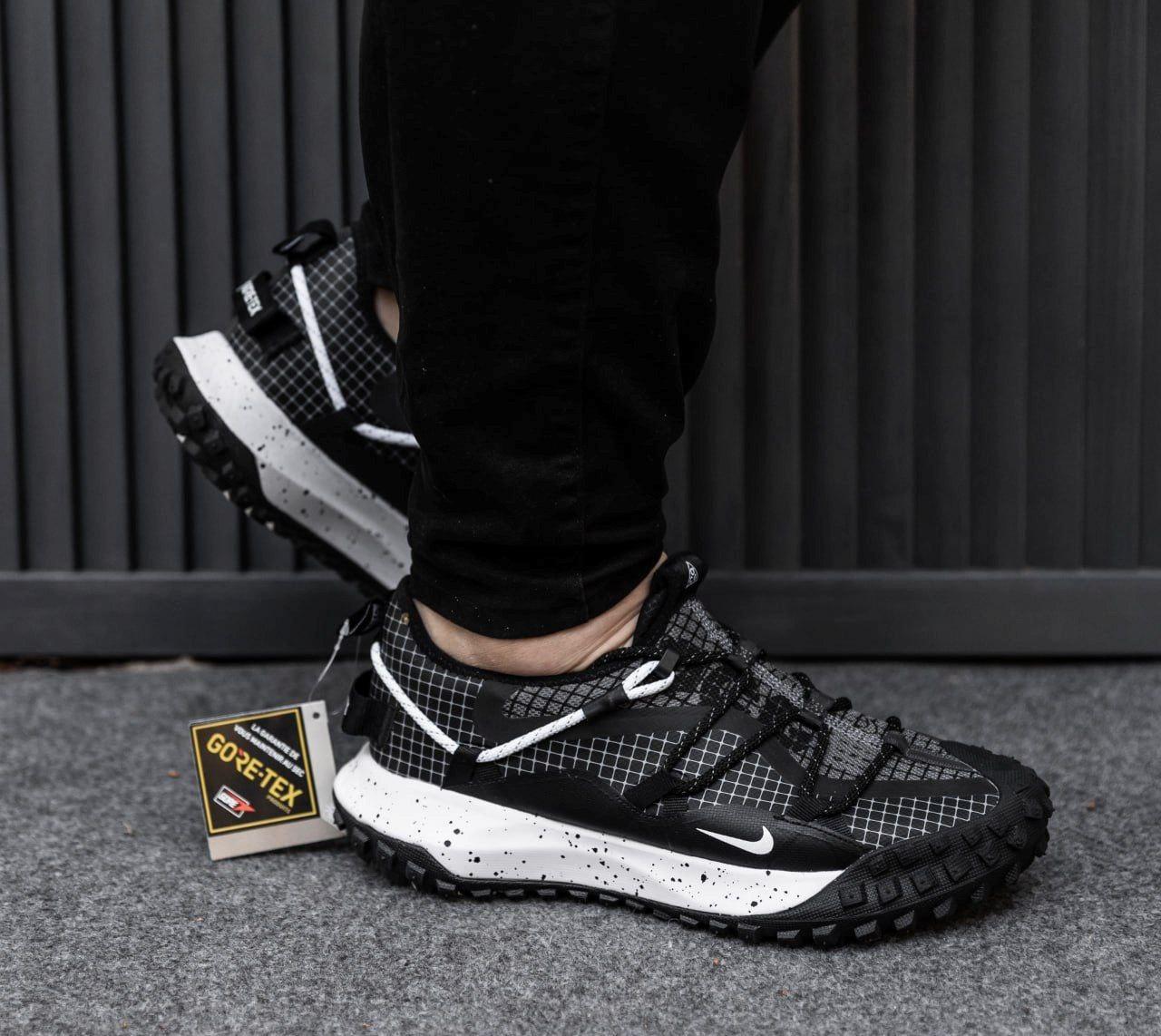 Кроссовки Nike ACG Mountain Fly Low GTX SE GORE-TEX Черно-Белые Мужские ...