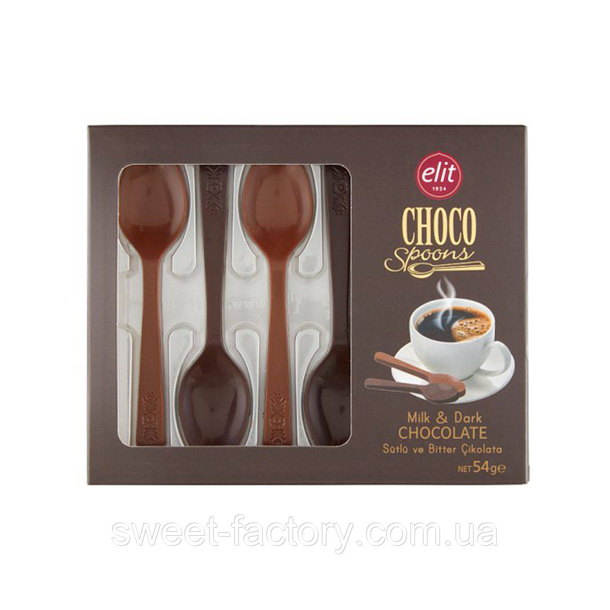 Шоколад Elit Choco Spoons Milk & Dark Chocolate 54g: продаж, ціна у ...