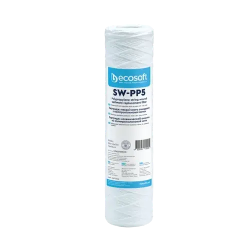 Картридж шнурковый Ecosoft SW-PP5 2,5"х10" 5 мкм (ID#2424939203), цена: 94.78 ₴, купить на Prom.ua