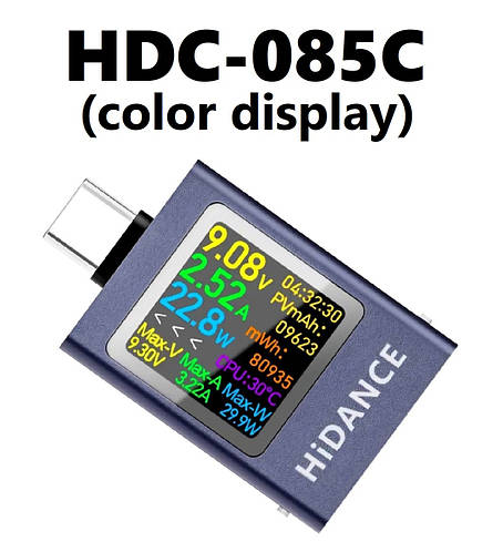 USB Type-C тестер HIDANCE HDC-085C, color tester (ID#2406338497), цена ...