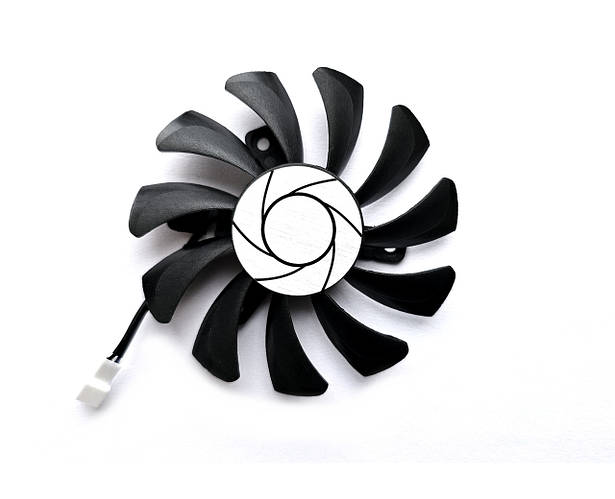 Вентилятор кулер для відеокарти MSI 75 мм 2-pin HA8010H12F-Z (XY-D08010SM HA8010H12C-Z) (№41.02 ...