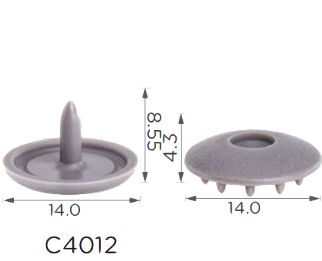 Кліпса фіксатор ременя безпеки Toyota, Lexus, Subaru (7321933020, 12798 ...