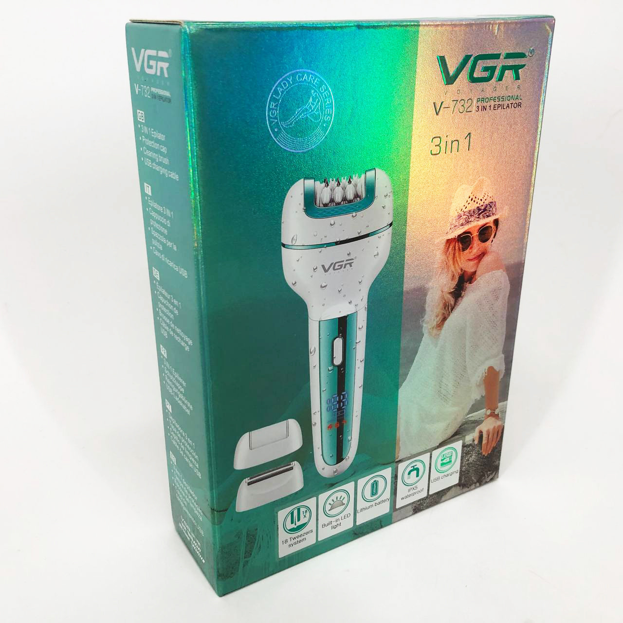 Пемза наждачка для пяток VGR V-732, Щетка для чистки пяток, Пилка для ступней, Пилка шлифовка IH ...