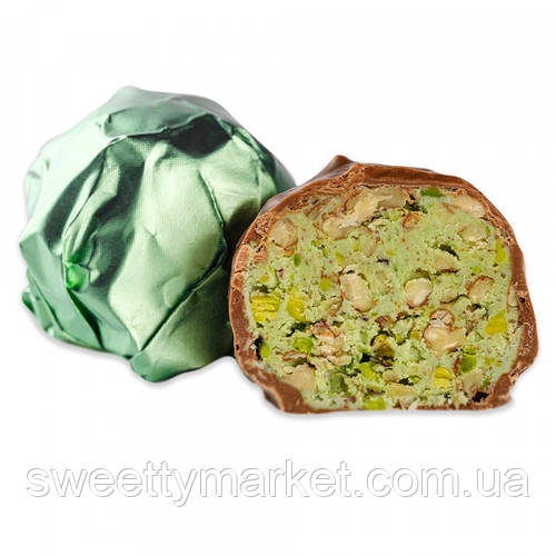 Дубайські цукерки фісташка-мигдаль LUX CHOCO 0.3 кг (ID#2430308227), ціна: 360 ₴, купити на Prom.ua