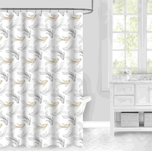 WK-10006 Шторка для ванної Морський танок WERK, PEVA 180x180 (з ...