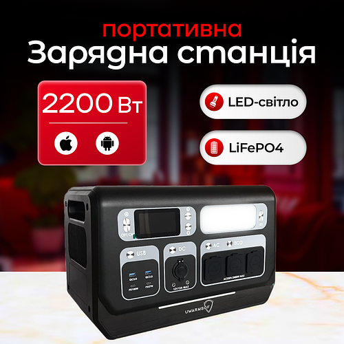 Зарядная станция для дома Uwarmsof 2200 Вт универсальная портативная ...