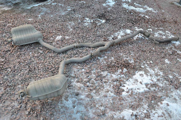 Вихлопна система глушник w207 2074908121 MERCEDES E-class (C207) (ID ...