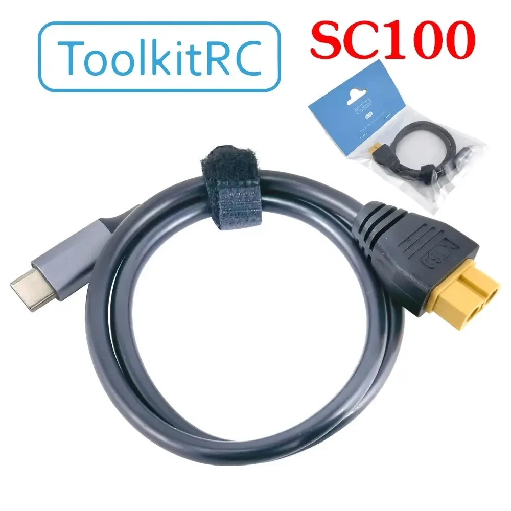 Кабель ToolkitRC SC100 XT60 (мама) на TYPE-C підходить для M7 M6 M6D ...