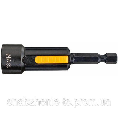 Головка торцевая магнитная DeWALT 1/4" x 13 мм, шестигранная (DT7450 ...