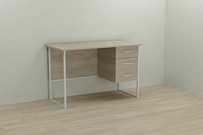 Компьютерный стол Ferrum-decor Гарри 75x140x60 черный ДСП Дуб Сонома ...