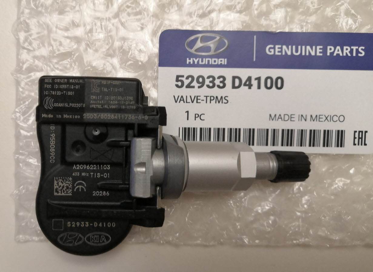 Датчик давления шин автомобиля 52933D9100 (Hyundai Ioniq, Venue, Kia ...