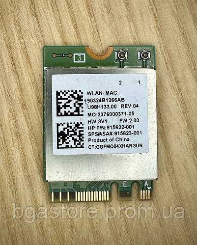 Wi-Fi модуль Realtek RTL8822BE 802.11 b,g,n,ac 867Mbps 2,4GHz/5GHz ...