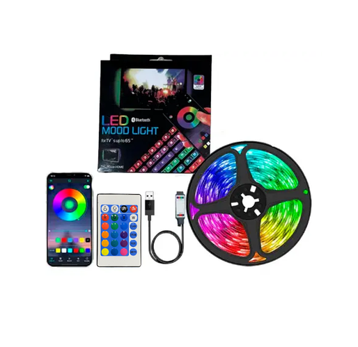 Світлодіодна Led стрічка 10м, Bluetooth, USB, колір RGB 5050 ...