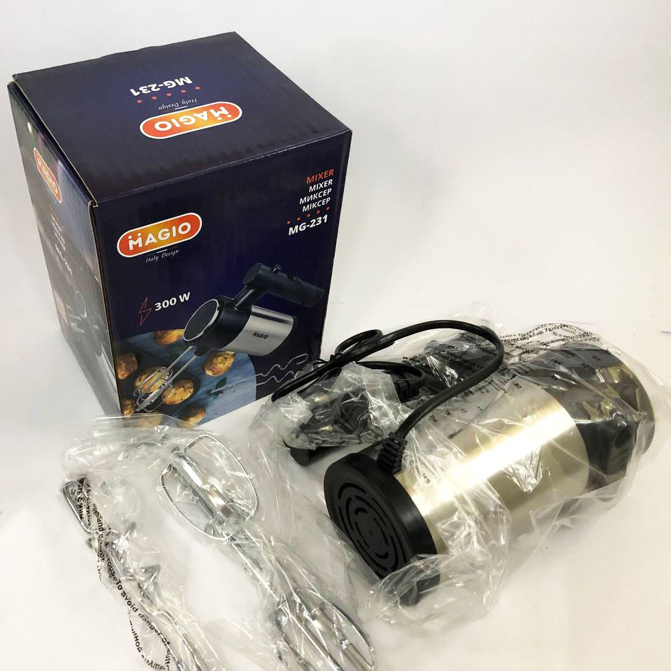 Кулинарный миксер MAGIO МG-231 300 Вт, Миксер бытовой кухонный, Кухонный TS-109 прибор миксер ...