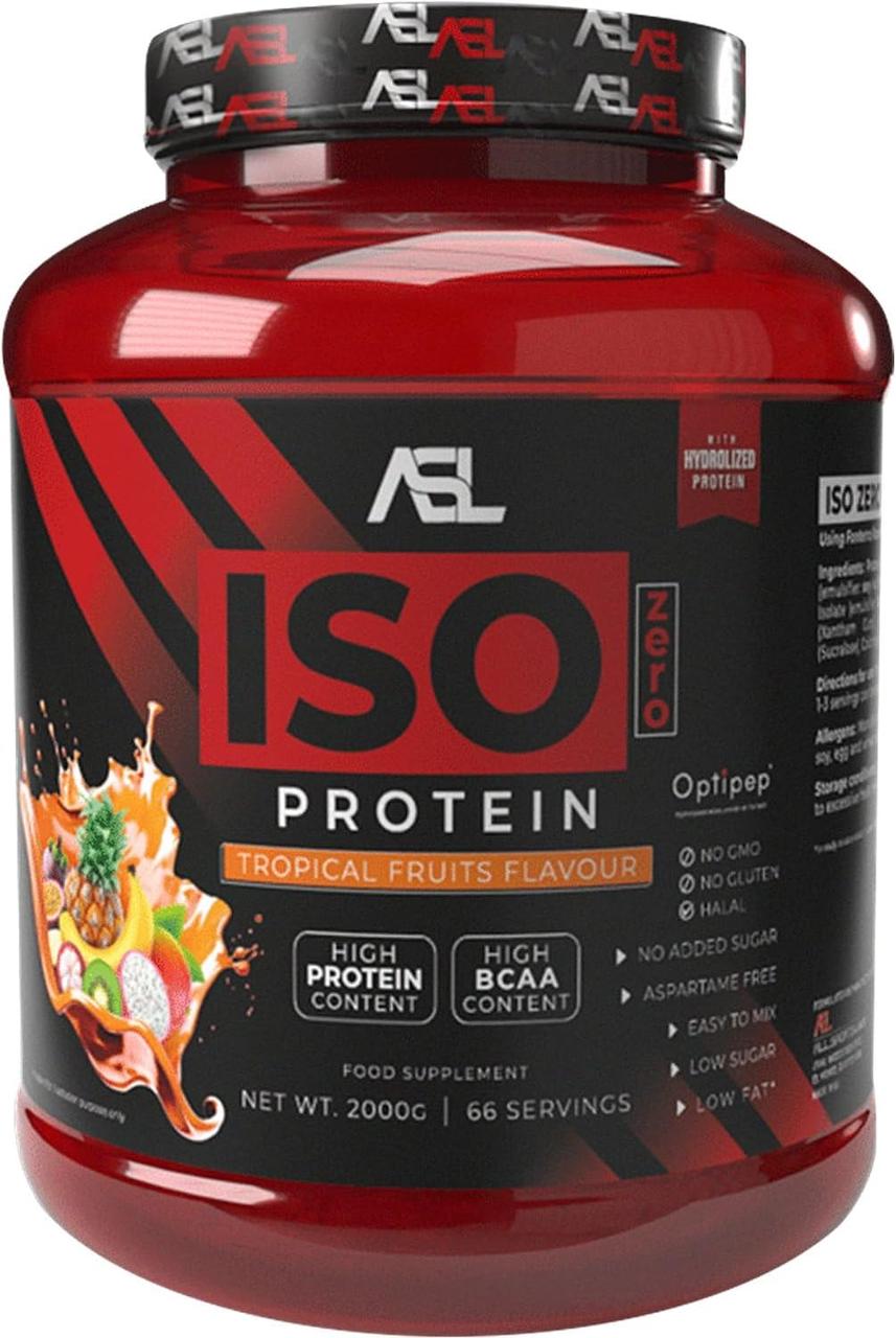 Iso Zero Protein 2 kg (Tropical Fruit) (90 % isolate, zero lactose ...